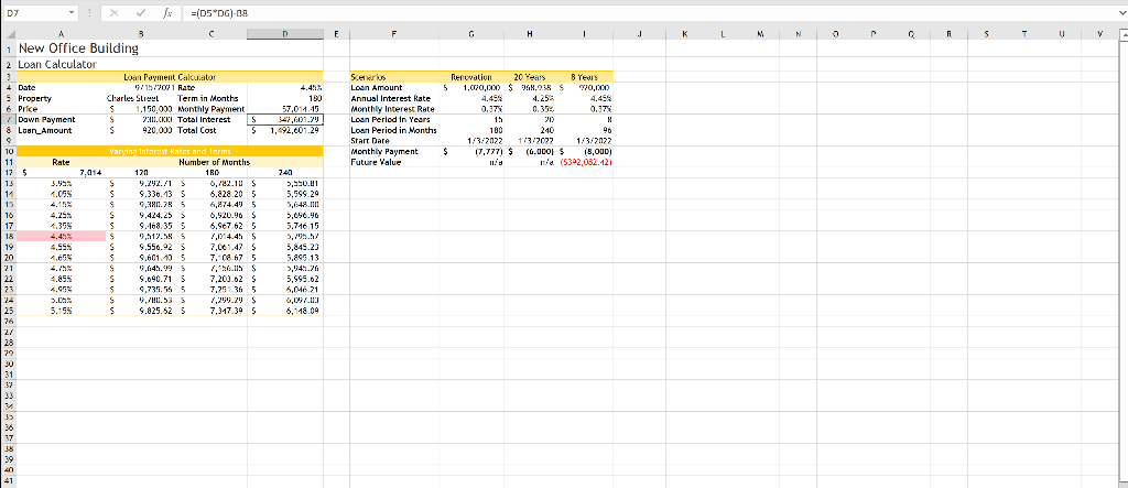 Solved In Cell D7 Enter A Formula Without Using A Function