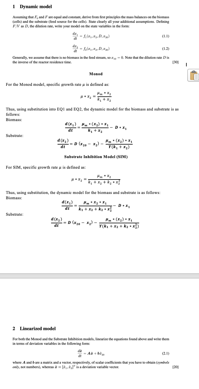 Solved Q1: answers to the dynamic model have been found. Now | Chegg.com