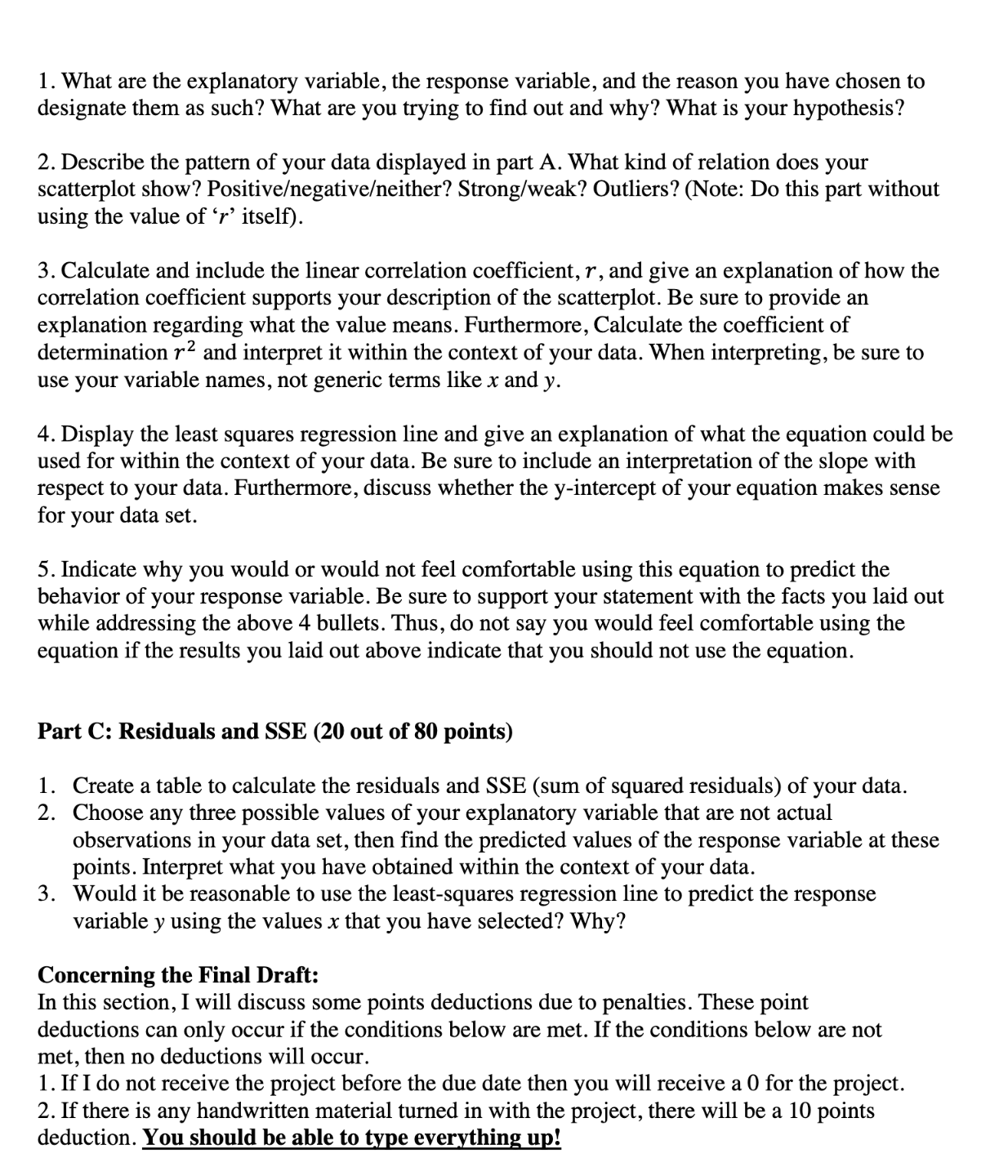 Project Idea: (10 pts) Before you can start the | Chegg.com