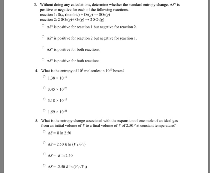 Solved 3. Without doing any calculations, determine whether | Chegg.com