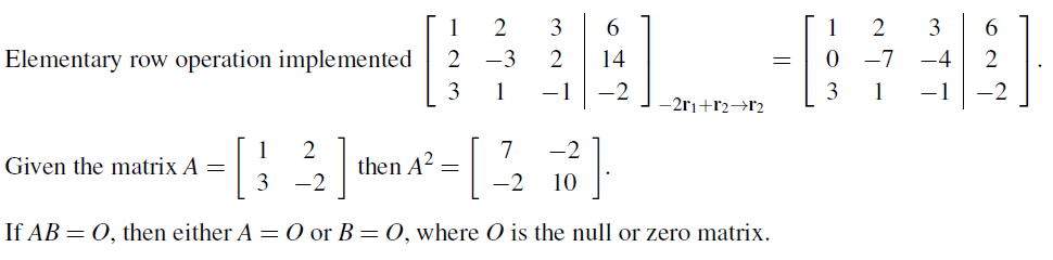 Solved 6 1 2 3 2 -3 1 3 2 Elementary row operation | Chegg.com