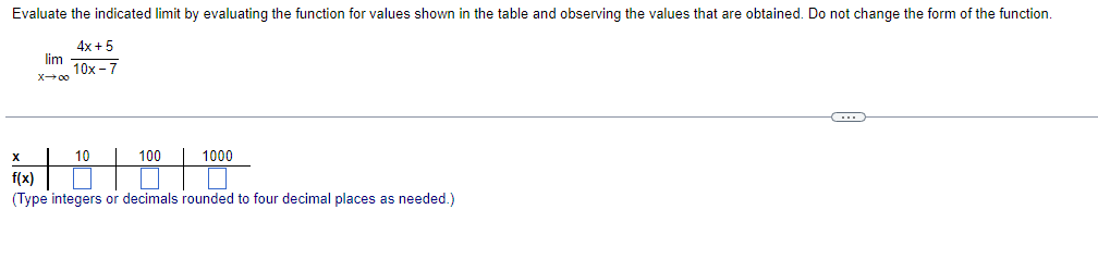 Solved Evaluate the indicated limit by evaluating the | Chegg.com