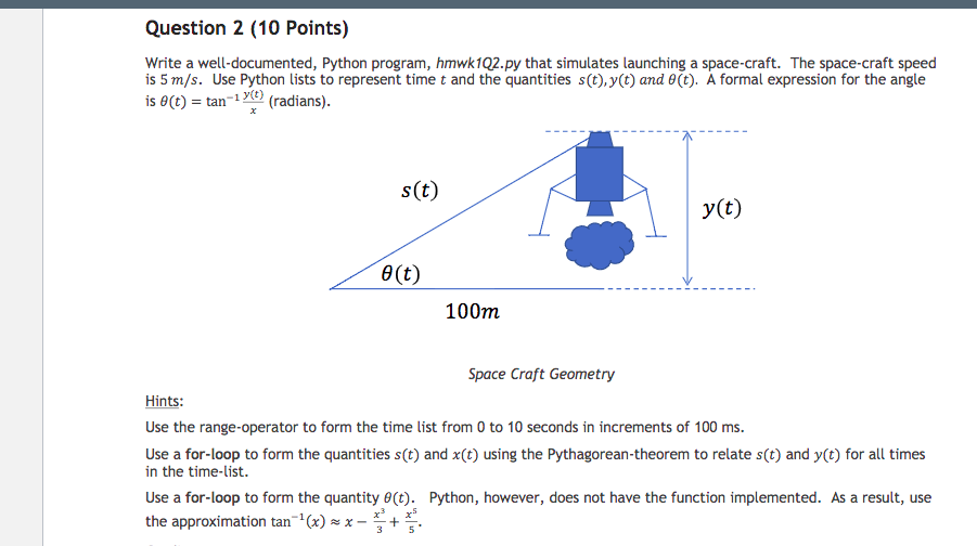 Solved Question 2 (10 Points) Write a well-documented, | Chegg.com