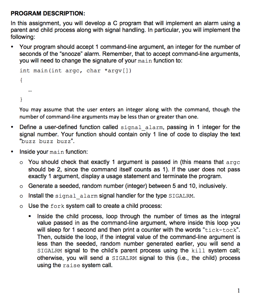 In this assignment, you will develop a C program | Chegg.com