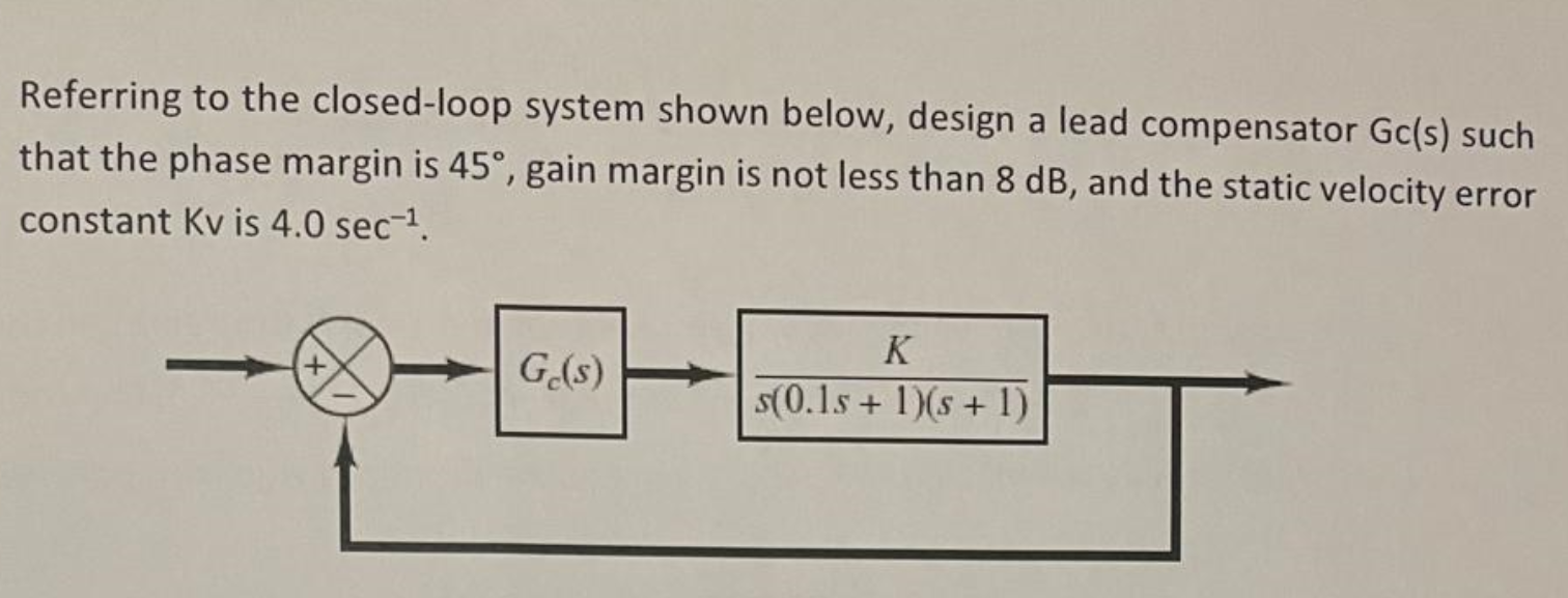Solved Referring to the closed-loop system shown below, | Chegg.com