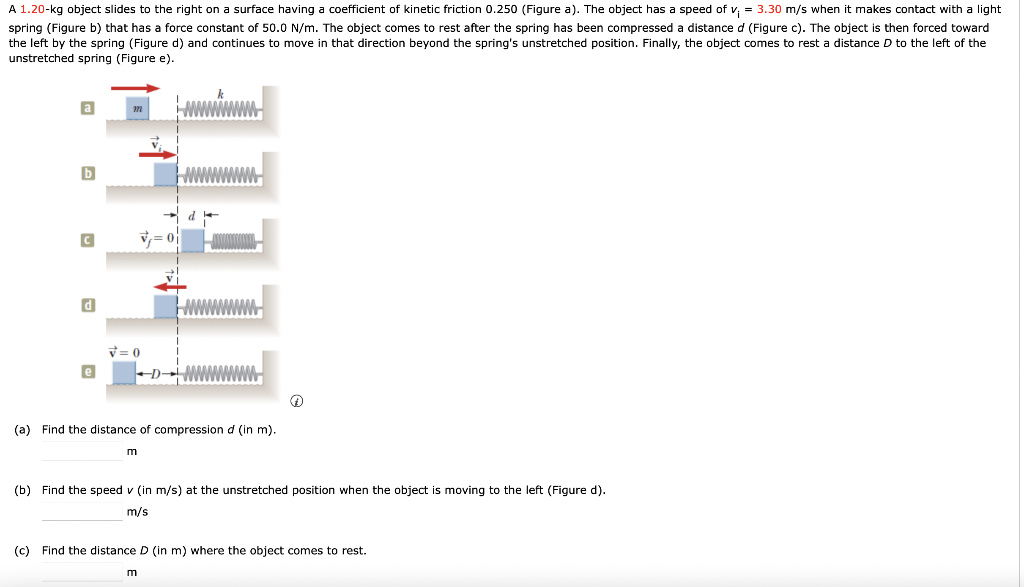 Solved A 1.20−kg object slides to the right on a surface | Chegg.com