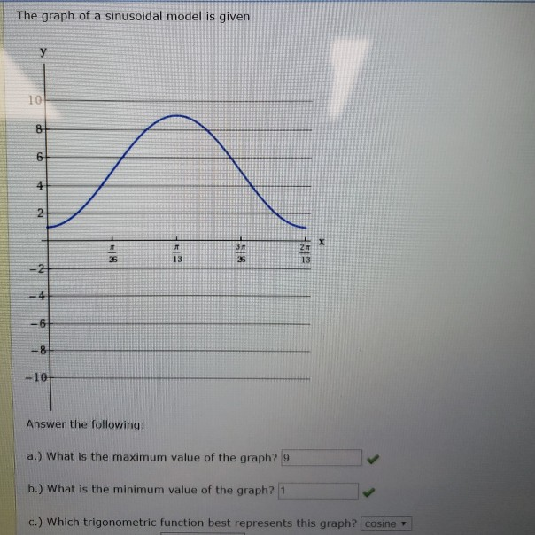 Solved Answer the following: a.) What is the maximum value | Chegg.com