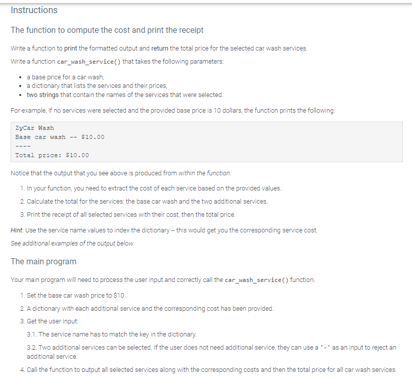 Solved Instructions The function to compute the cost and | Chegg.com
