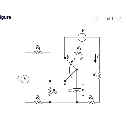 Solved Part D - Write an expression for the capacitor | Chegg.com