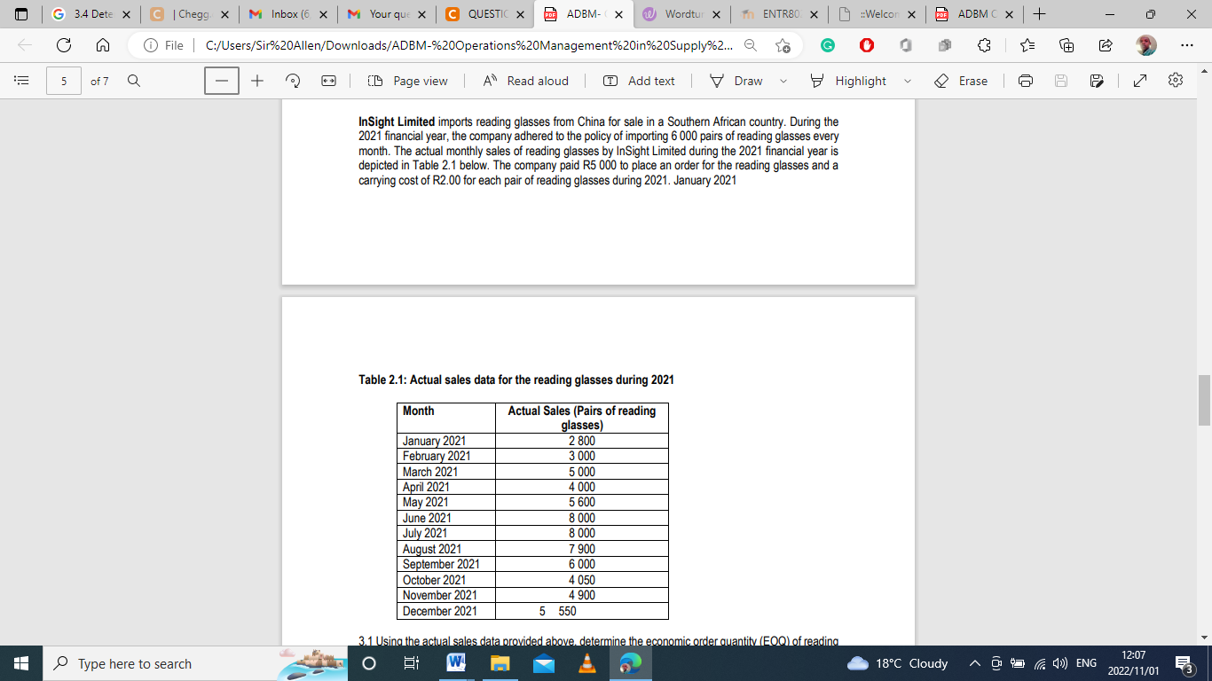 Solved QUESTION 4 (20 marks) Using the sales data of | Chegg.com