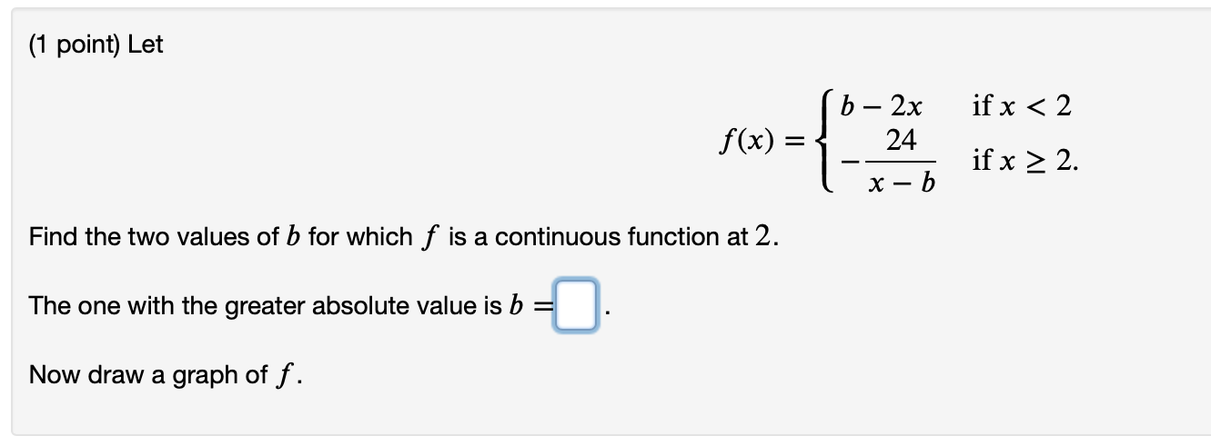 Solved (1 point) A function f is said to have a removable | Chegg.com