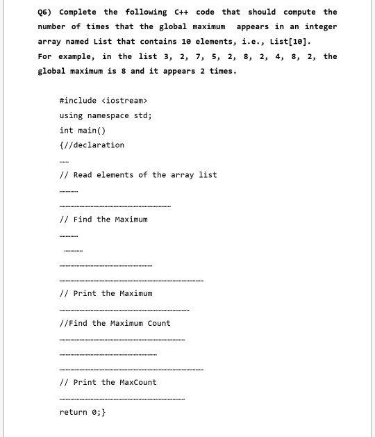 CMPE110 HW2 Q1) Trace the following code and show its | Chegg.com