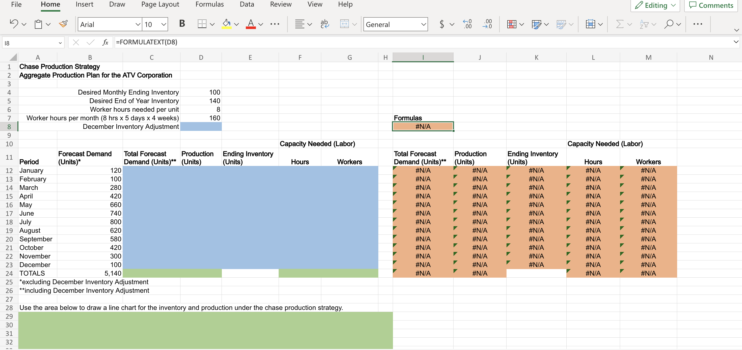 Solved Excel Online Structured Activity: Chase Production | Chegg.com