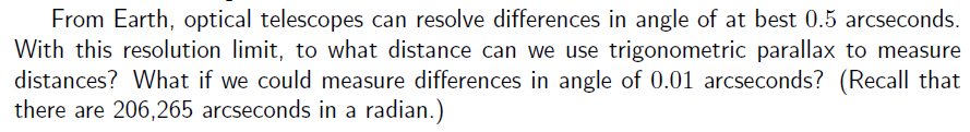 Solved This is a question from a cosmology class. We are | Chegg.com