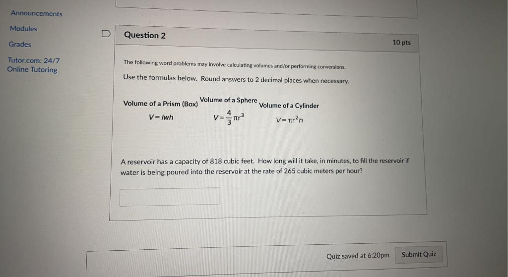 Solved Announcements Modules Grades Question 2 Tutor.com: | Chegg.com