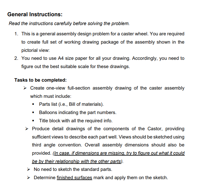 General Instructions: Read the instructions carefully | Chegg.com