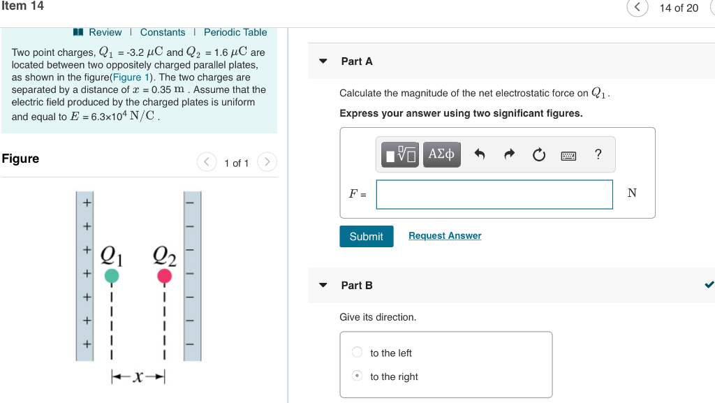 Solved Calculate The Magnitude Of The Net Electrostatic