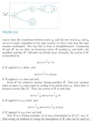 Describe in detail how H in Theorem 12.1 can be | Chegg.com