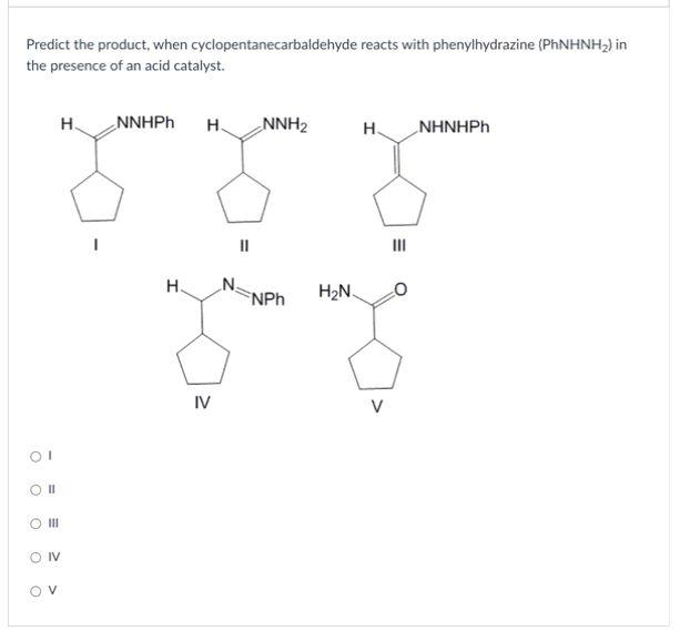 Solved Predict the product, when cyclopentanecarbaldehyde | Chegg.com