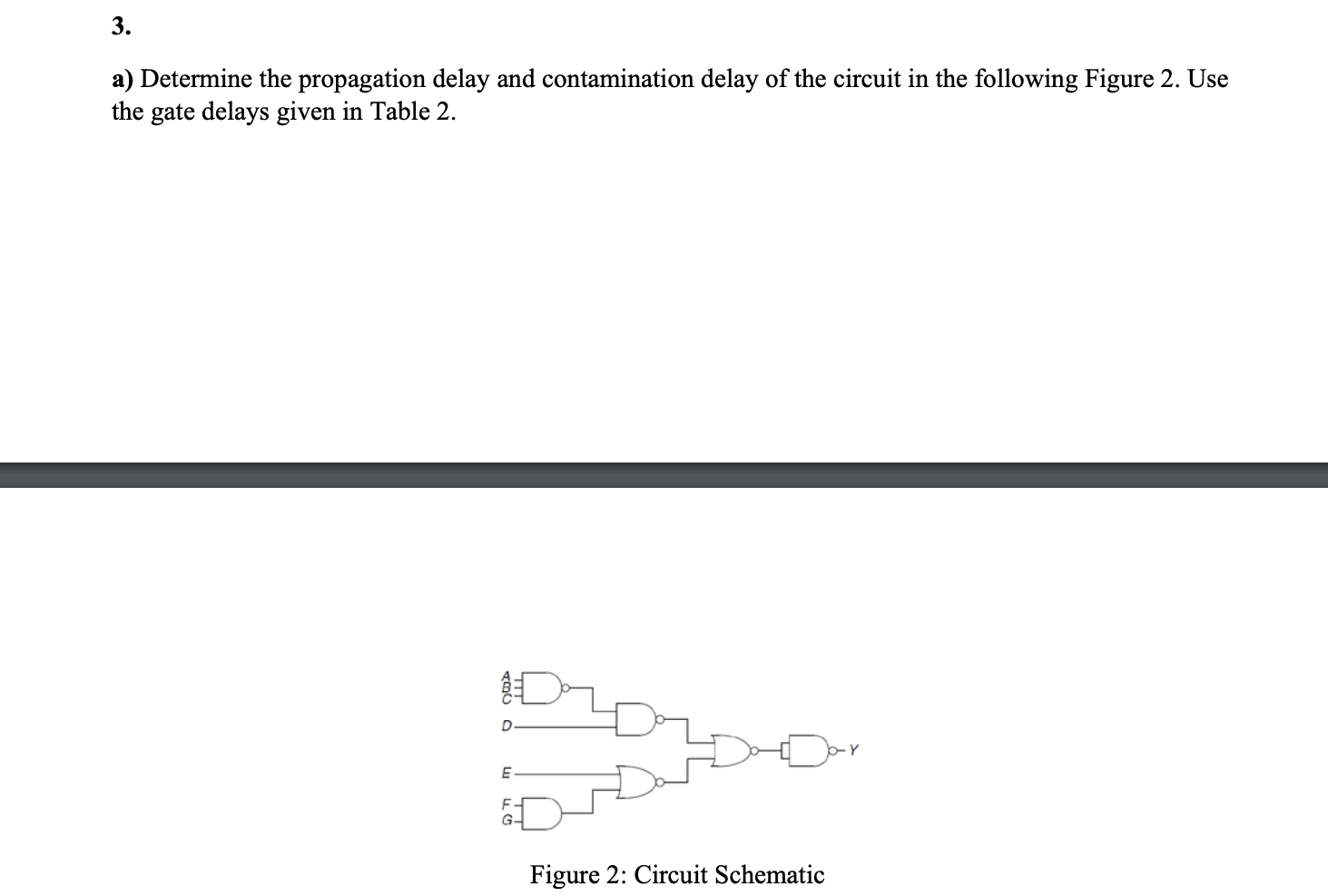 Solved 3. a) Determine the propagation delay and | Chegg.com