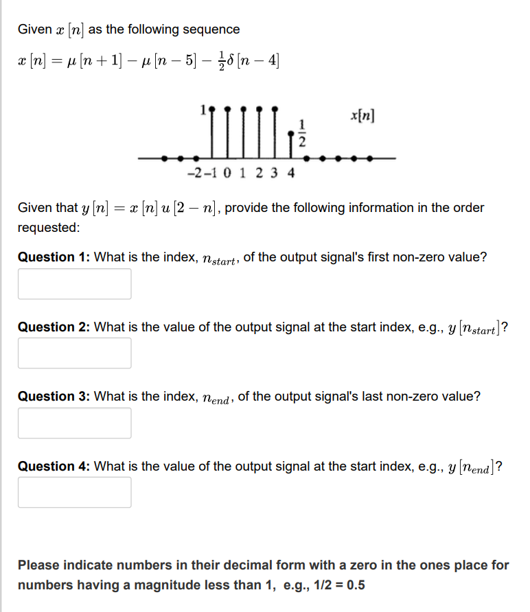 Solved Given X N As The Following Sequence X N U N 