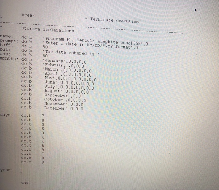 I am assembling this program on a Motorola 68k | Chegg.com