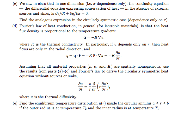 Solved In this problem we will derive the heat equation with | Chegg.com
