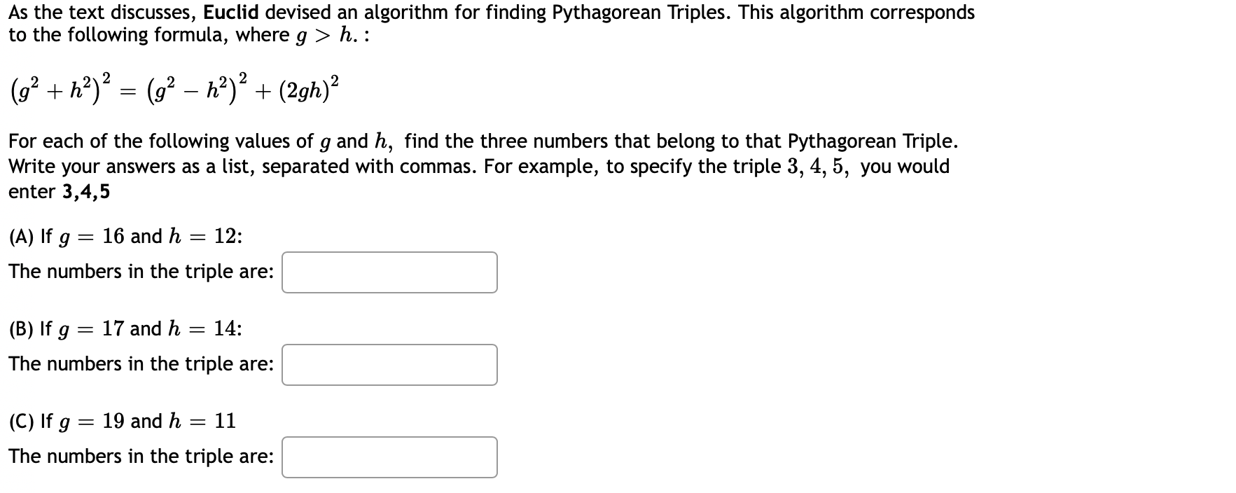 Solved As the text discusses, Euclid devised an algorithm | Chegg.com