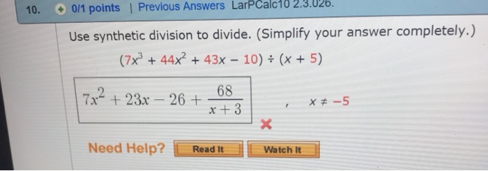 Solved Use long division to divide. (Simplify your answer | Chegg.com