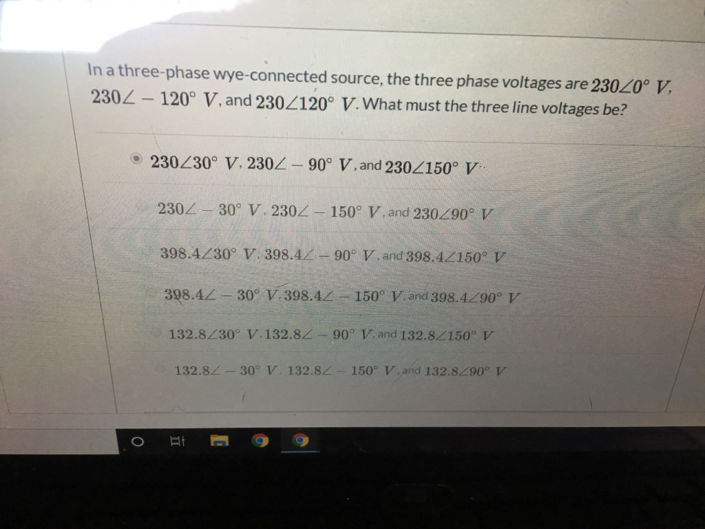 Solved In a three-phase wye-connected source, the three | Chegg.com
