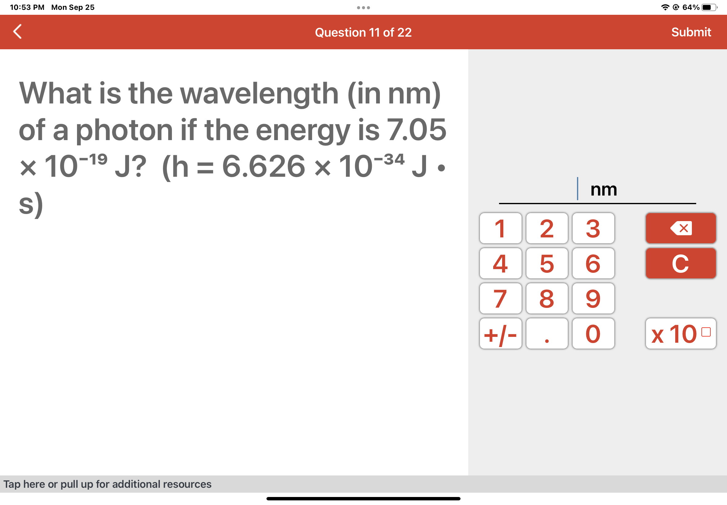 Solved What is the wavelength (in nm ) of a photon if the | Chegg.com