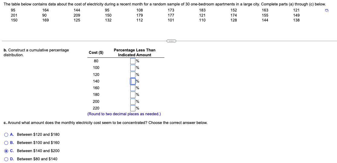 Solved a. Construct a frequency distribution and a | Chegg.com