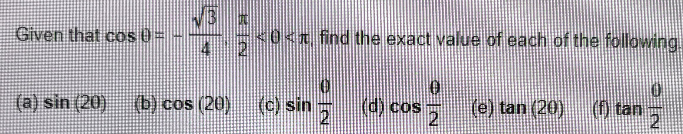 Solved Use the figure to evaluate the function given that | Chegg.com