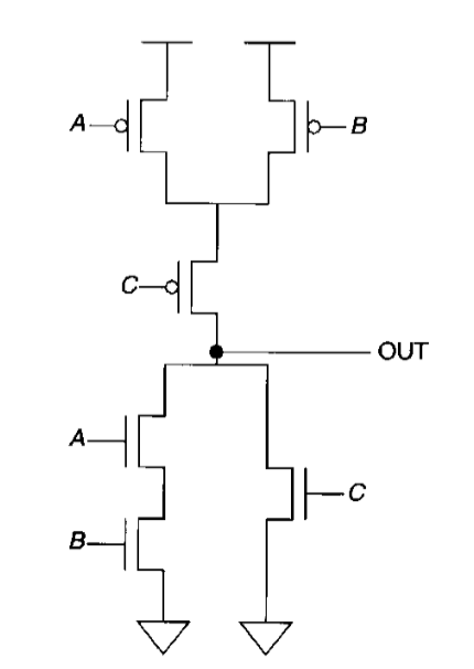 Solved Complete a truth table for the transistor-level | Chegg.com