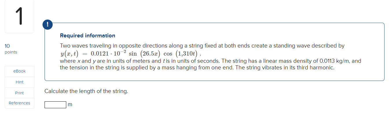 Solved Required information Two waves traveling in opposite | Chegg.com
