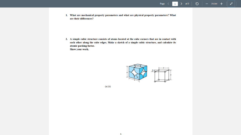 Solved 1. What are mechanical property parameters and what | Chegg.com