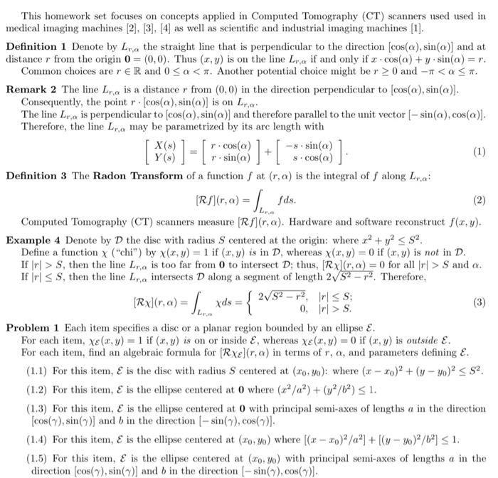 Solved This homework set focuses on concepts applied in | Chegg.com