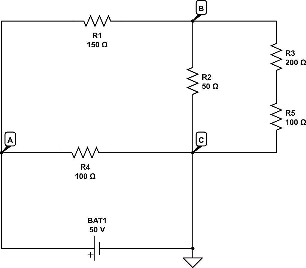Solved A)In the above circuit, draw an arrow indicating the | Chegg.com