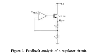 Figure 3: Feedback analysis of a regulator circuit.1. | Chegg.com