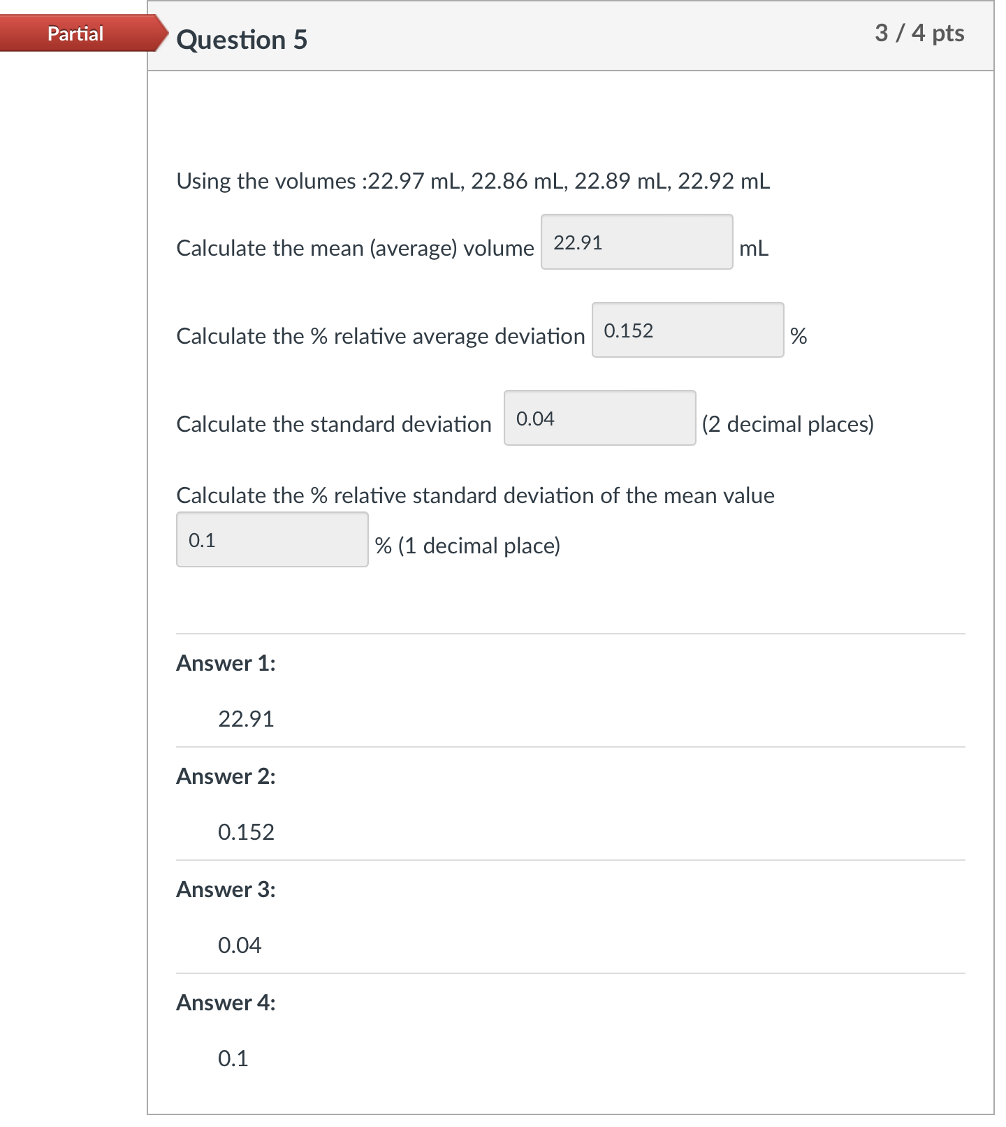 Solved by an EXPERT Question 5Using the volumes : | Chegg.com