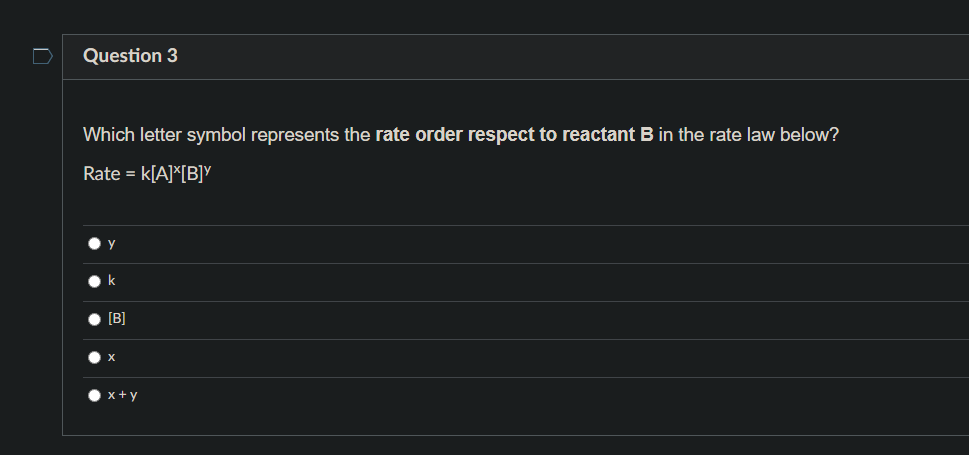 Solved Question 3 Which letter symbol represents the rate | Chegg.com