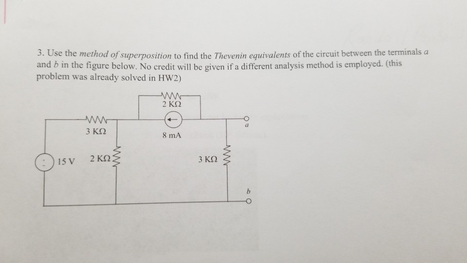 Solved c method of superposition to find the Thevenin | Chegg.com
