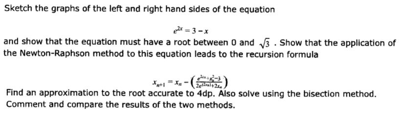 Solved Sketch the graphs of the left and right hand sides of | Chegg.com