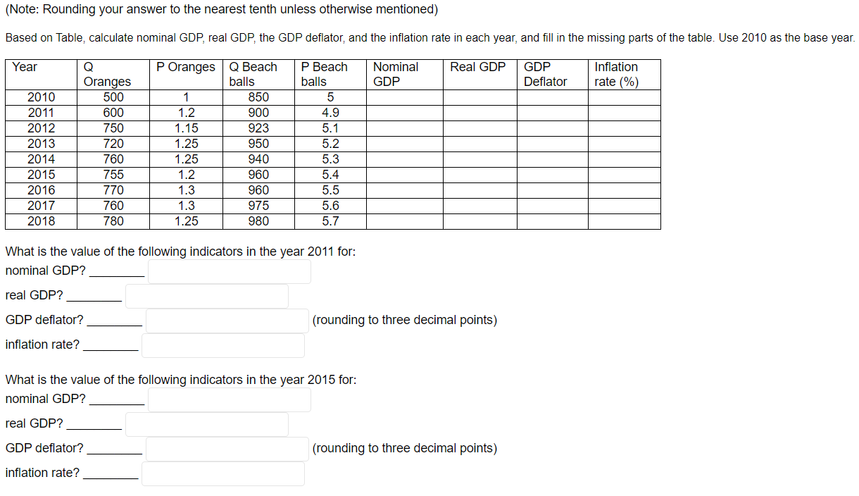 Solved (Note: Rounding your answer to the nearest tenth | Chegg.com