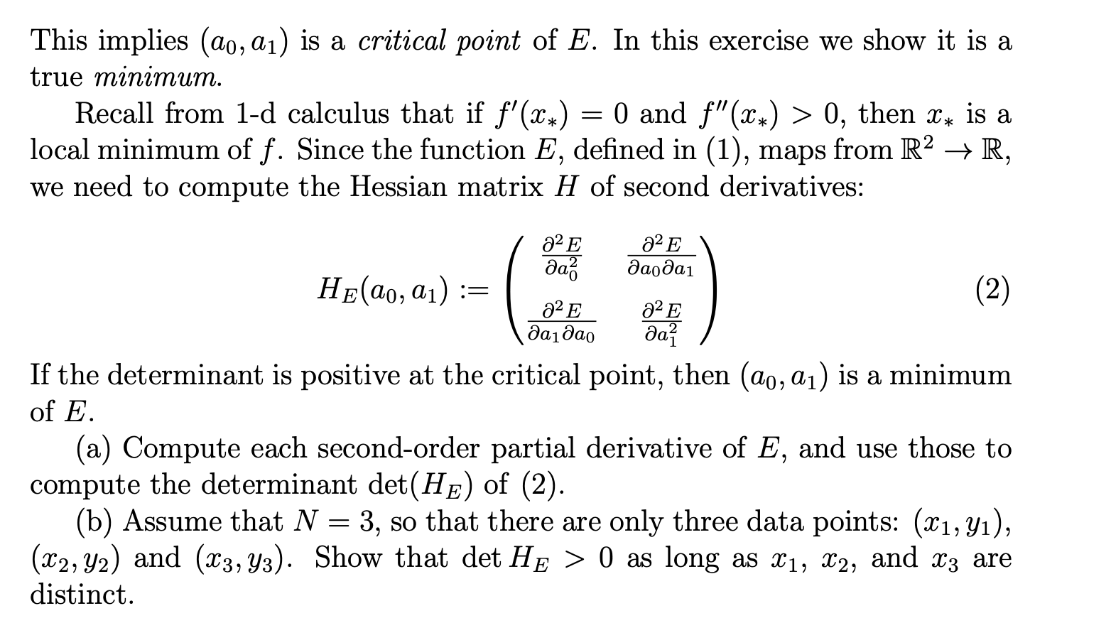 Solved [3] Given the data points {(xi,yi)}i=1N where each xi | Chegg.com
