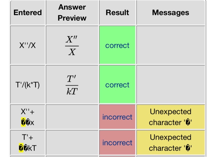 Solved Entered X''/X X''+ Answer Preview II kT Result | Chegg.com
