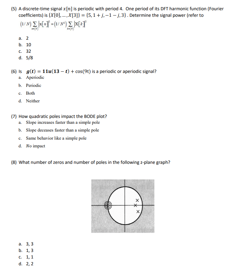 Solved (5) A discrete-time signal x[n] is periodic with | Chegg.com