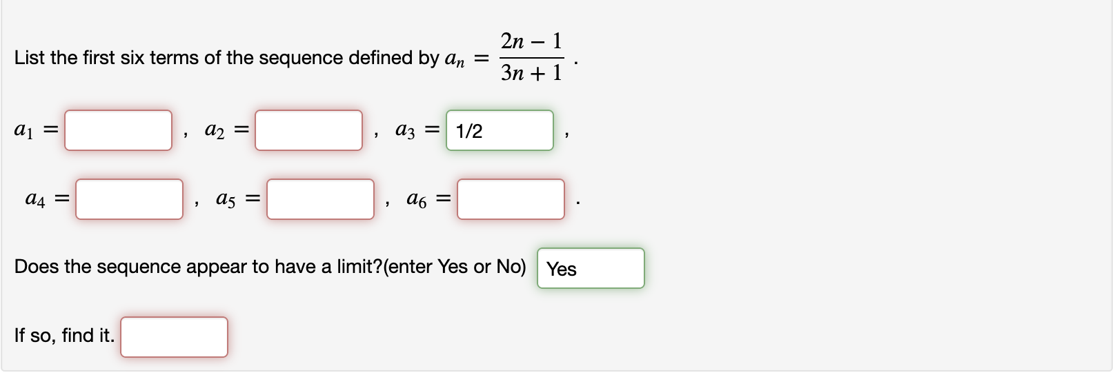 Solved List the first six terms of the sequence defined by | Chegg.com
