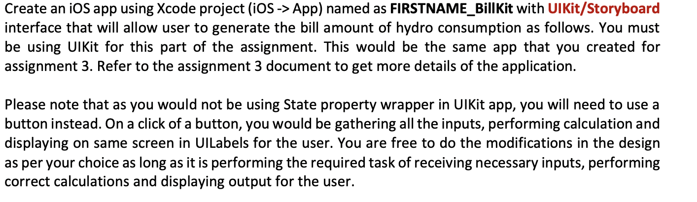 Solved Create an iOS app using Xcode project (iOS → App) | Chegg.com