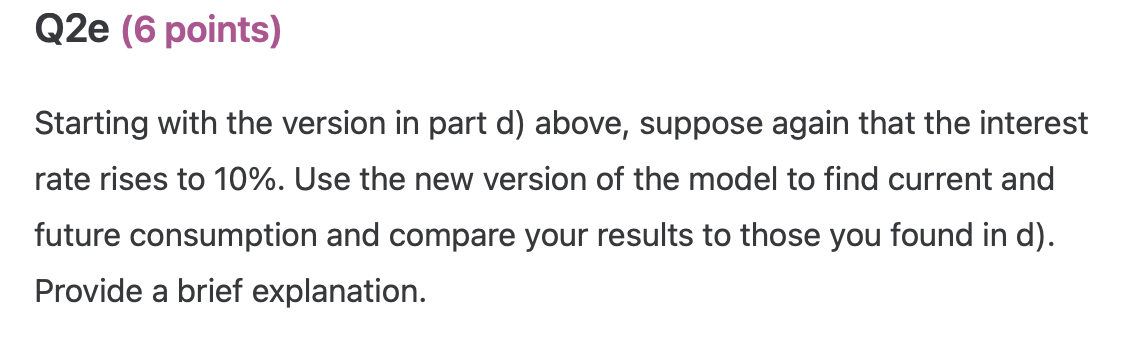 Solved Q2a (6 ﻿points)The consumption function with | Chegg.com
